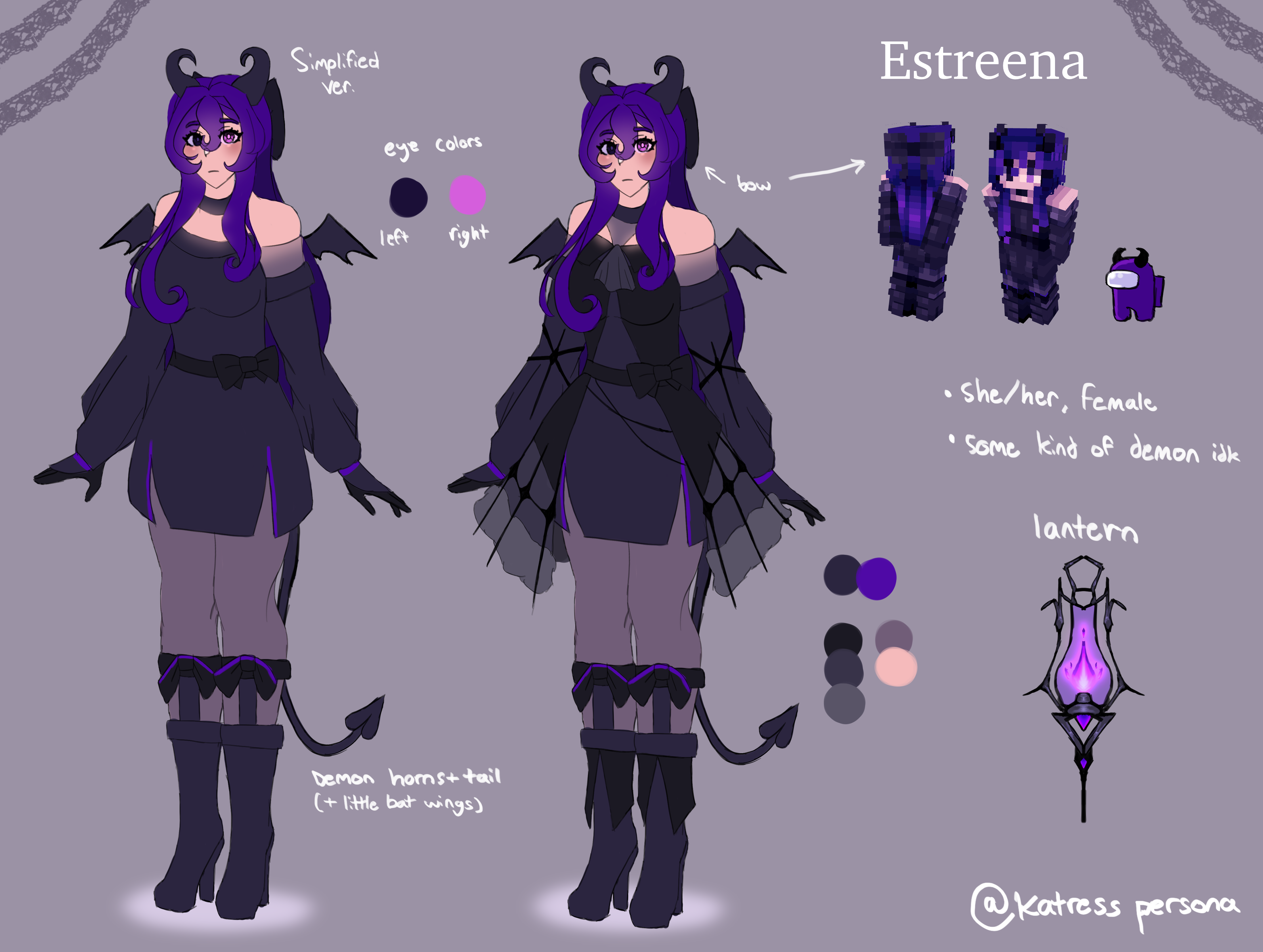 Katress [FS/GIFT] 💜 Minecraft Skin